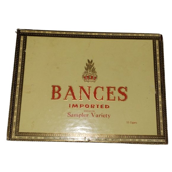 Bances | Storage & Organization | Bances Vintage Wooden Cigar Box 95x7x ...